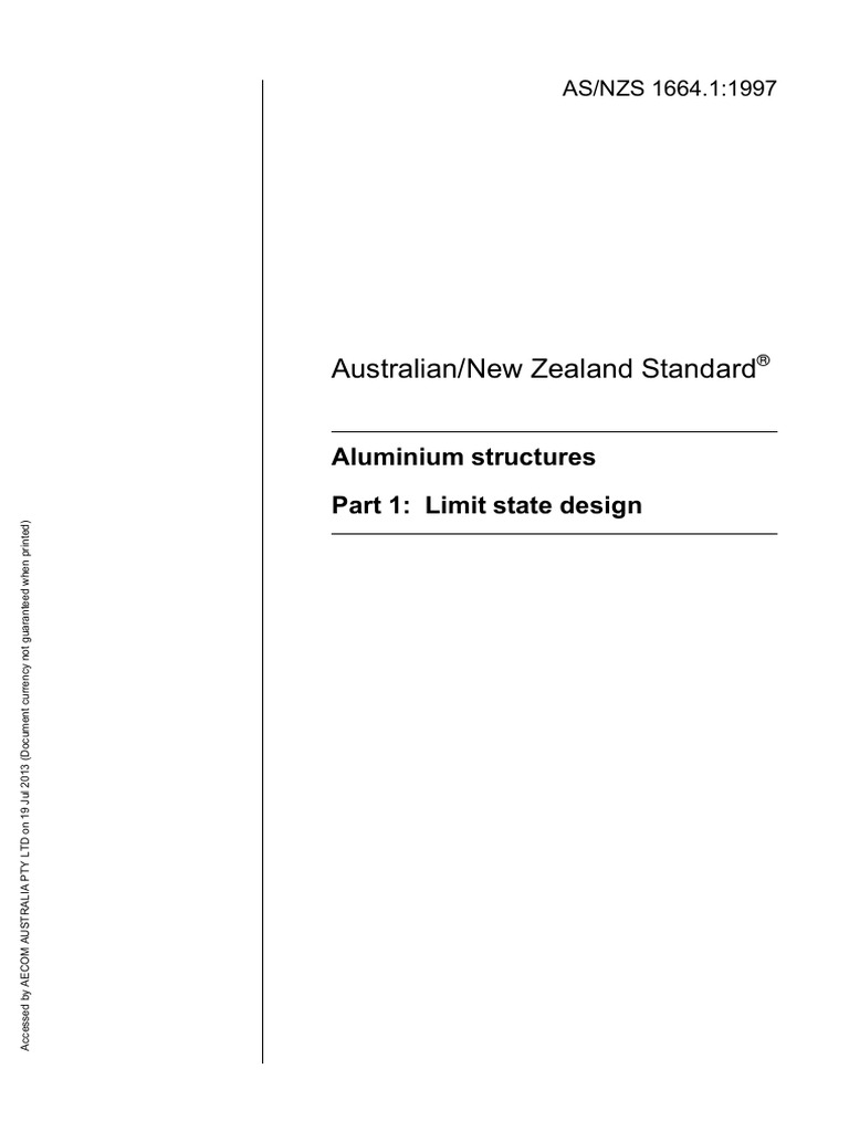 AS1664.1 Aluminium | PDF