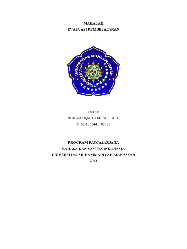 Makalah Evaluasi Pembelajaran | PDF