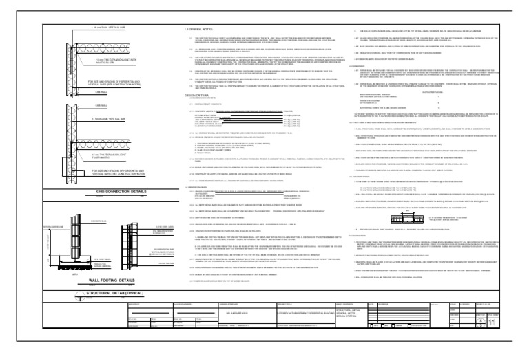 CHB Connection Details: 1.0 General Notes | Download Free PDF | Beam ...