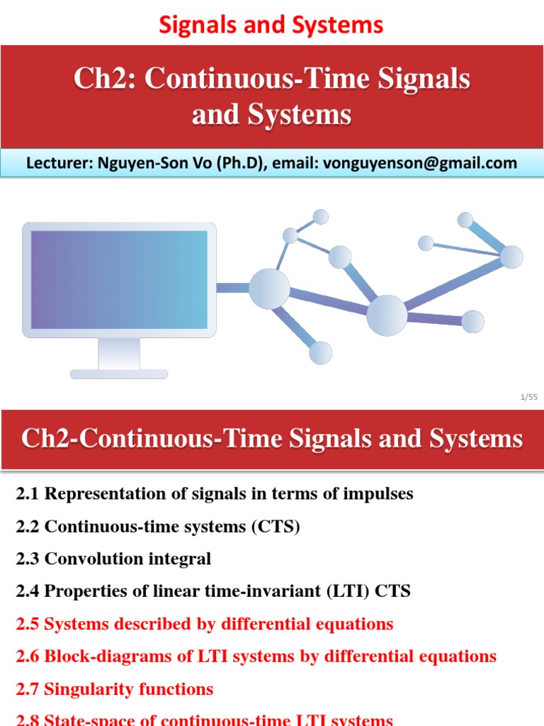 Ch2 Ss Continuous Time Signals And Systems Descargar Gratis Pdf