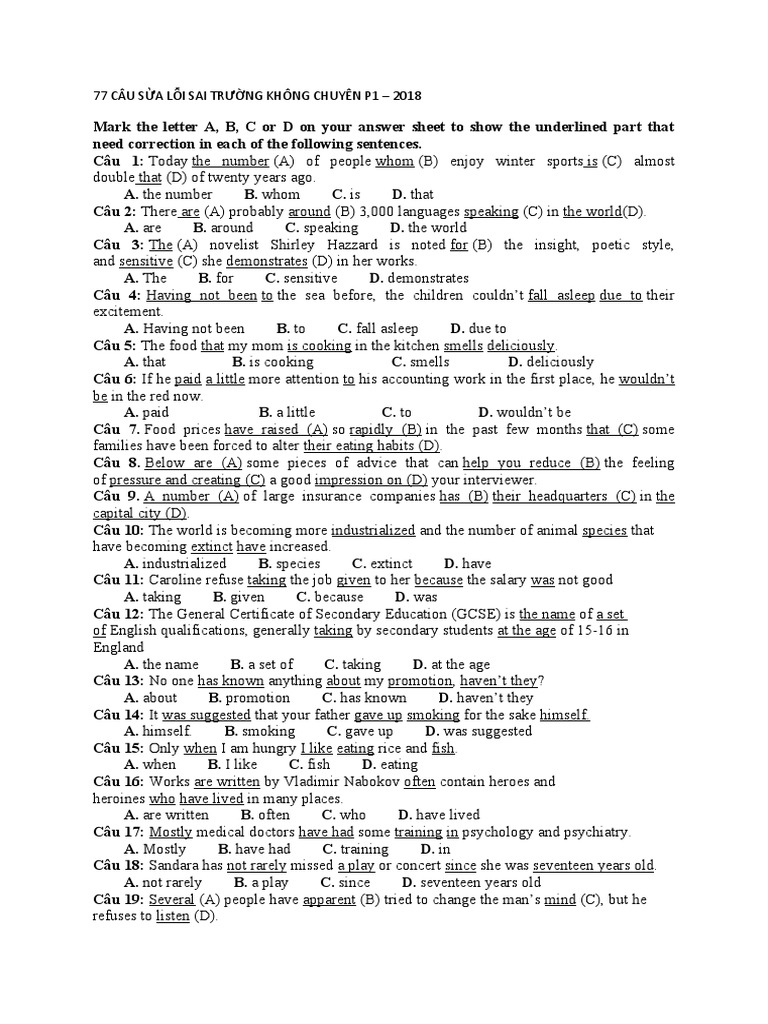 English Error Correction Guide | PDF | Foods | Nature