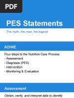 PES Statement Cheat Sheet | PDF | Weight Loss | Nutrition