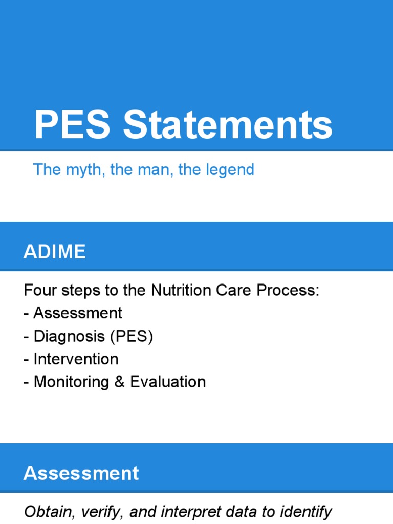 Pes Statements Samples | PDF | Weight Loss | Medical Diagnosis