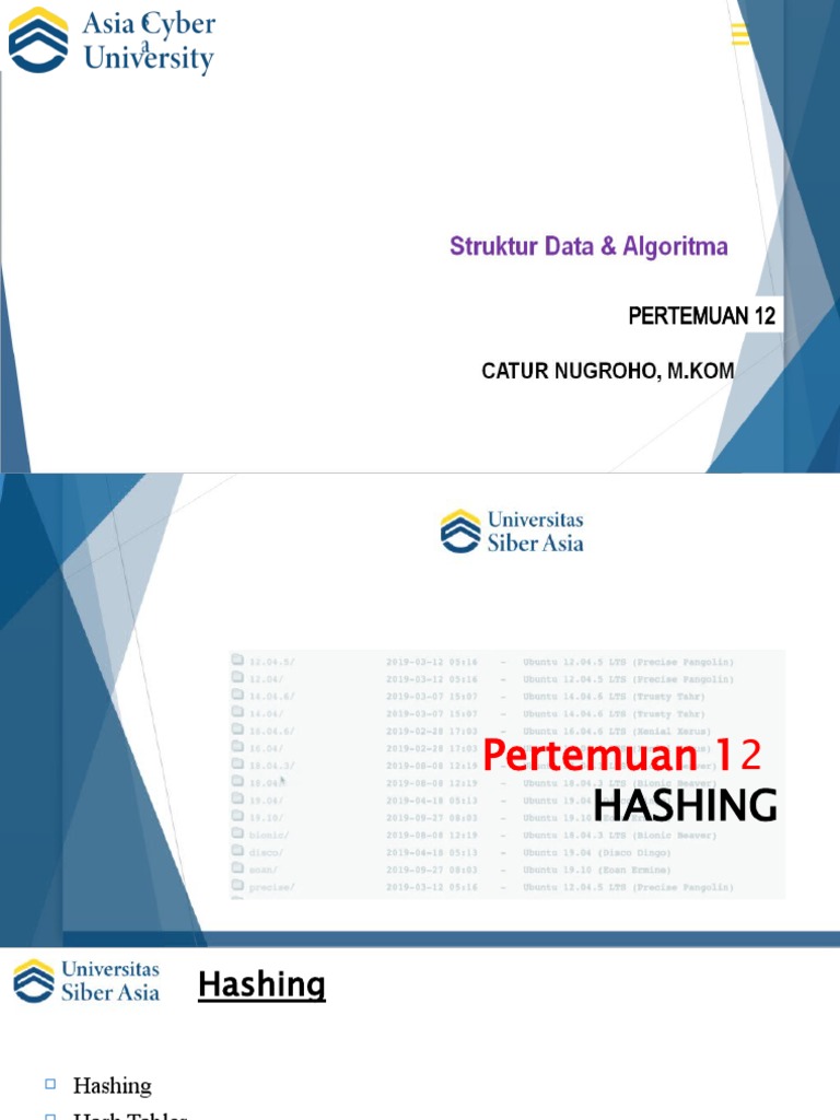 Struktur Data & Algoritma - Hashing | PDF