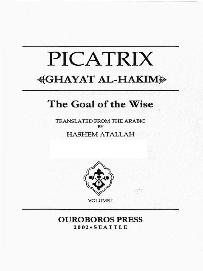 Picatrix 4 PDF Free | PDF | Translations | Wisdom