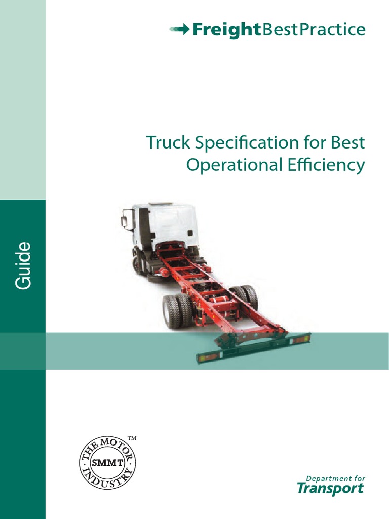 Truck Specification For Best Operational Efficiency Pdf Trailer