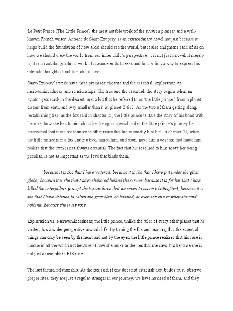 Le Petit Prince | PDF | The Little Prince