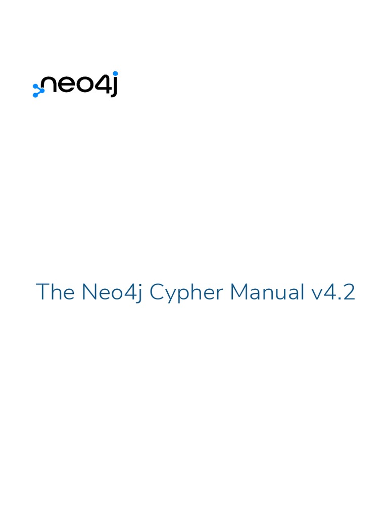 Neo4j Cypher Manual 4.2 | PDF | Database Transaction | Databases