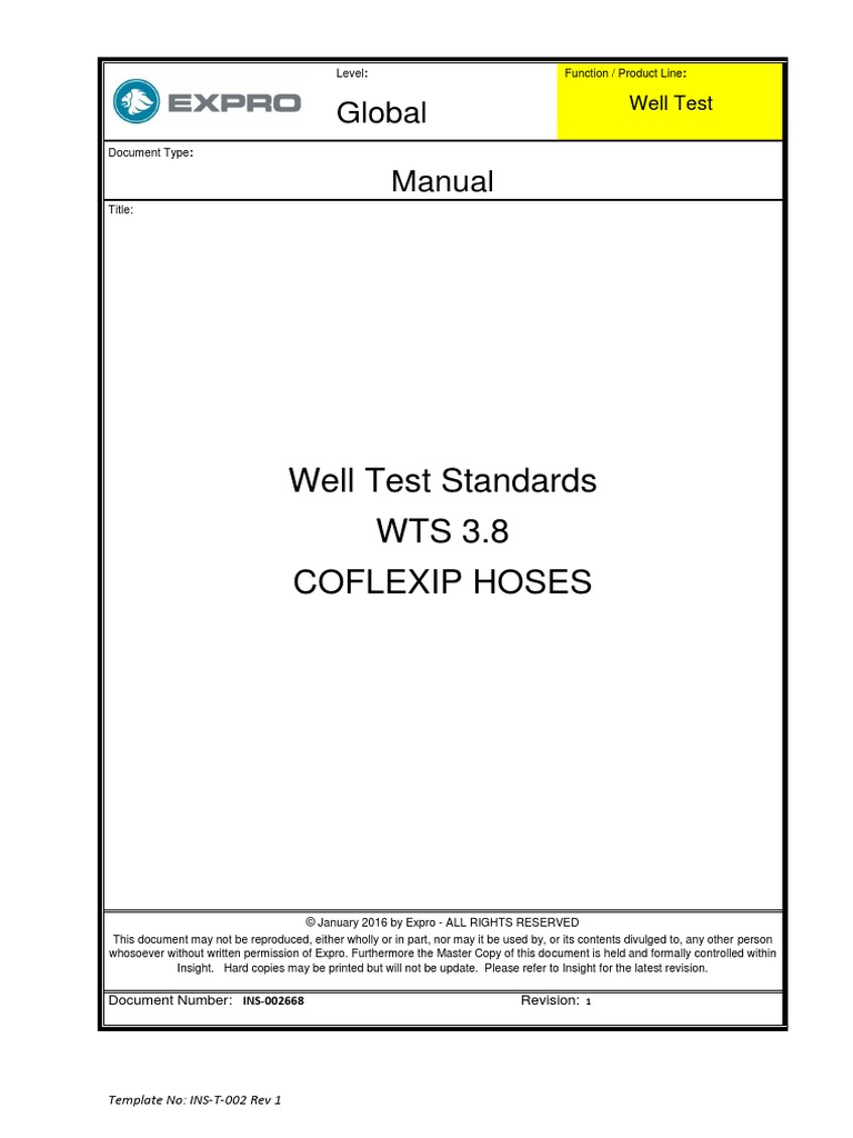 Coflexip Hoses | PDF | Leak | Pipe (Fluid Conveyance)