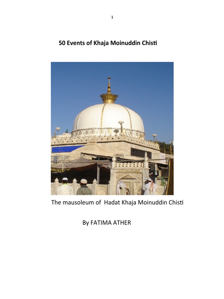 50 Events of Hazrat Khaja Moinuddin Chisti | PDF | Sufism | Muhammad