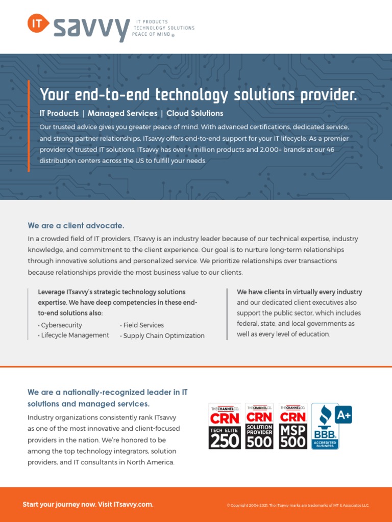ITsavvy Brochure V6 WEBSITE | PDF | Cloud Computing | Computer Science