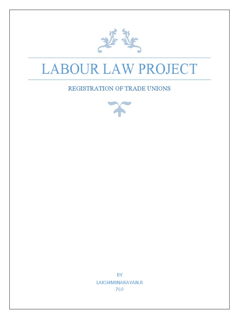Trade Union Registration Process in India | PDF | Trade Union | Employment