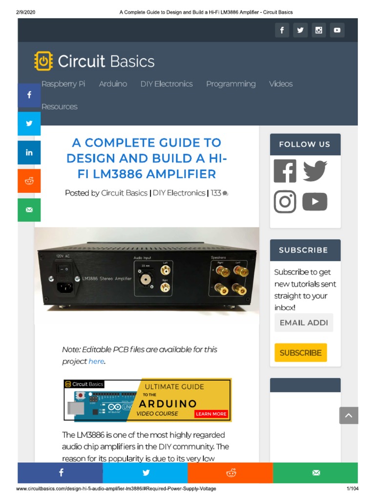 Amplificator LM3886 | PDF