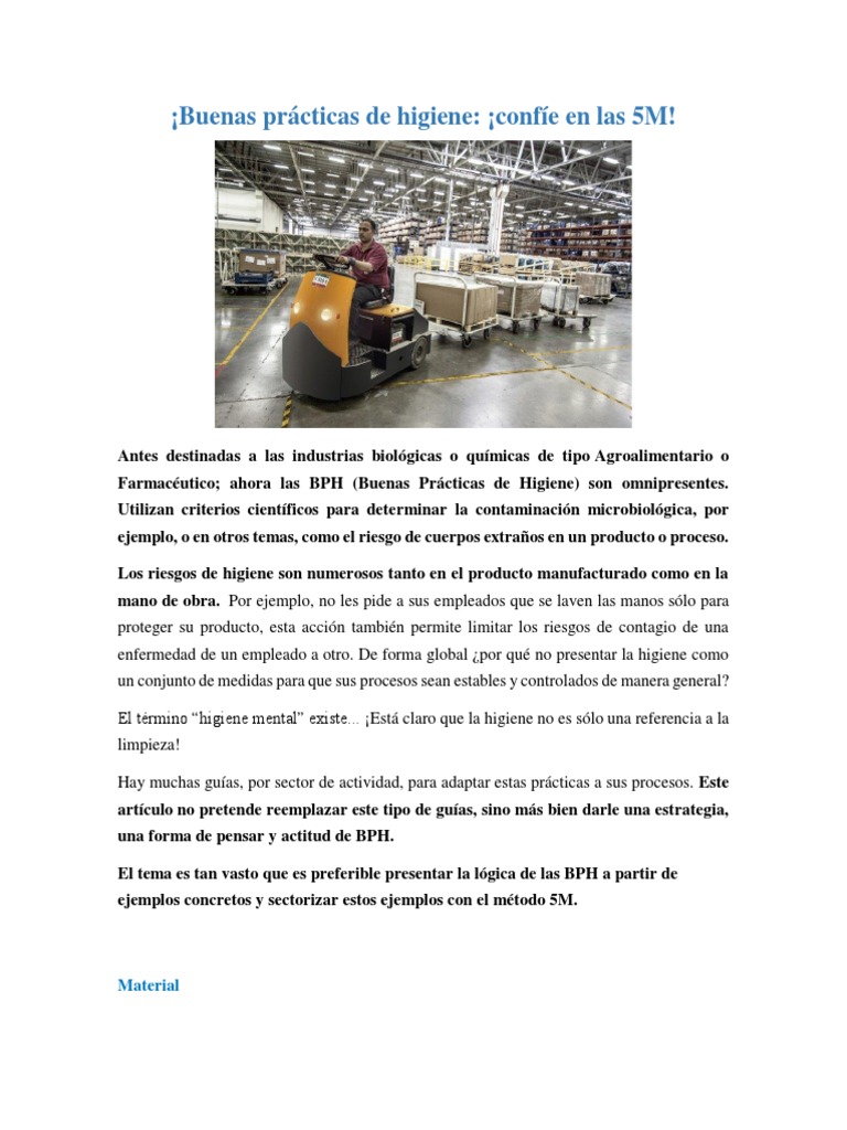Buenas Prácticas De Higiene Pdf