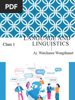 Foundation of Language | PDF | Speech | Linguistics