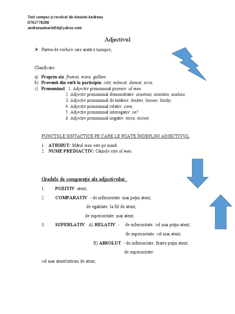 ADJECTIVUL | PDF