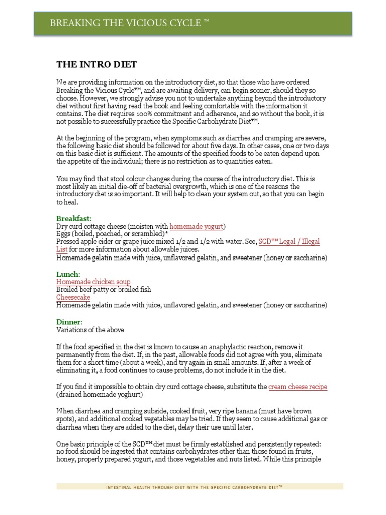 Breaking The Vicious Cycle ™ | PDF | Yogurt | Soup