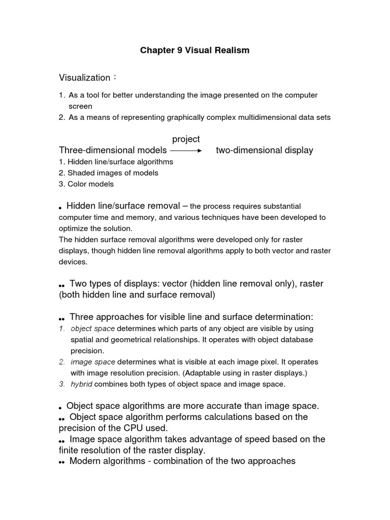 Chapter 9 Visual Realism | Download Free PDF | Reflection (Physics ...