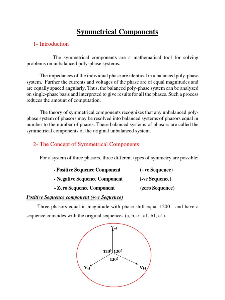 Understanding Symmetrical Components | PDF | Mathematical Analysis ...