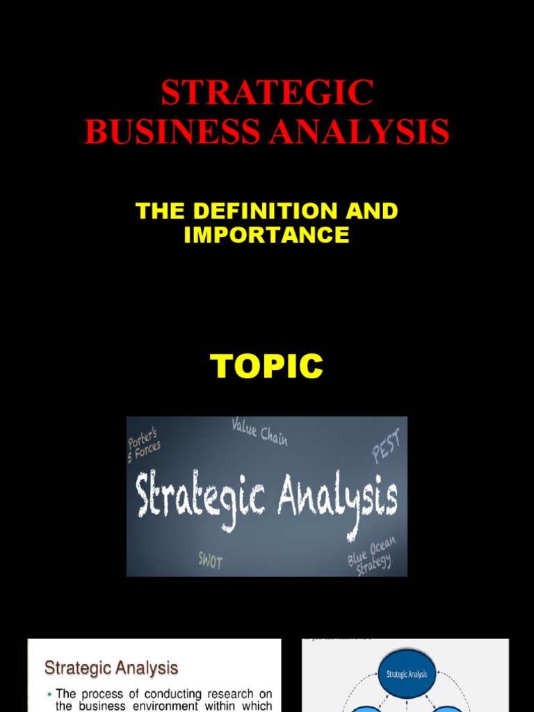 Strategic Analysis Unit 2 | PDF | Strategic Management | Goal