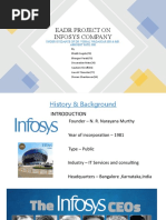 Organizational Structure of Infosys | PDF | Revenue | Corporations