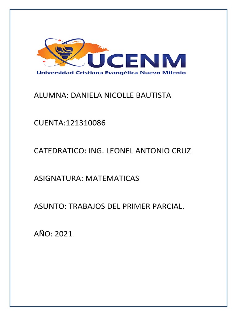 Trabajos Del Primer Parcial2021 | PDF