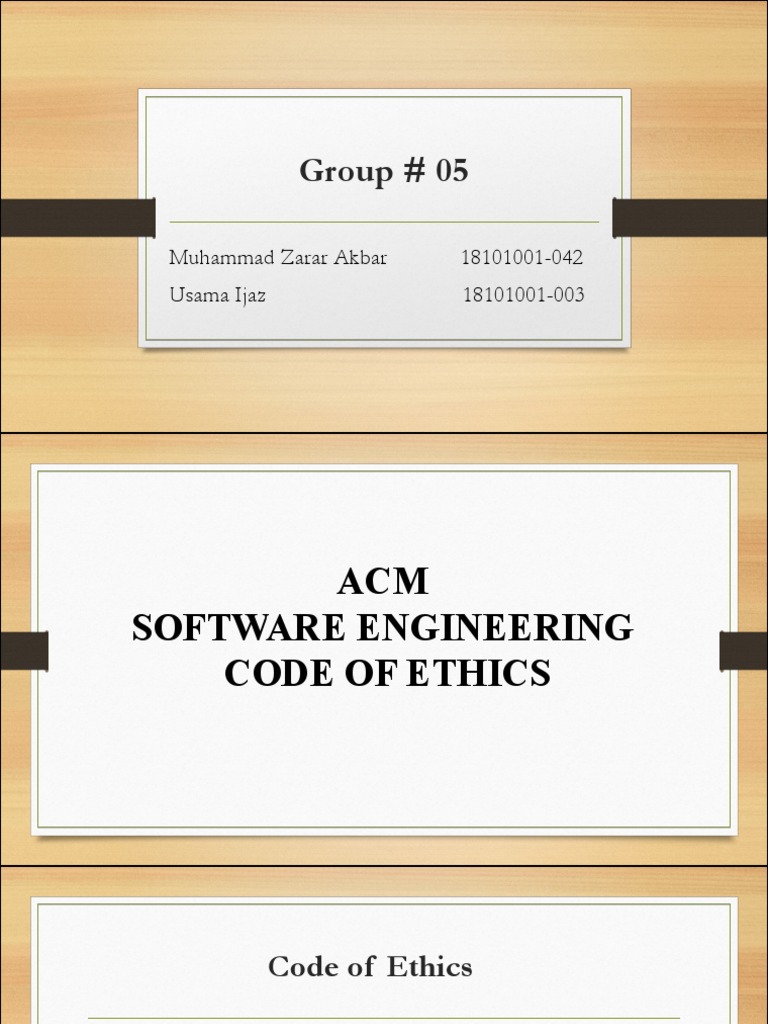 ACM Code of Ethics Professional Practice | PDF | Association For ...