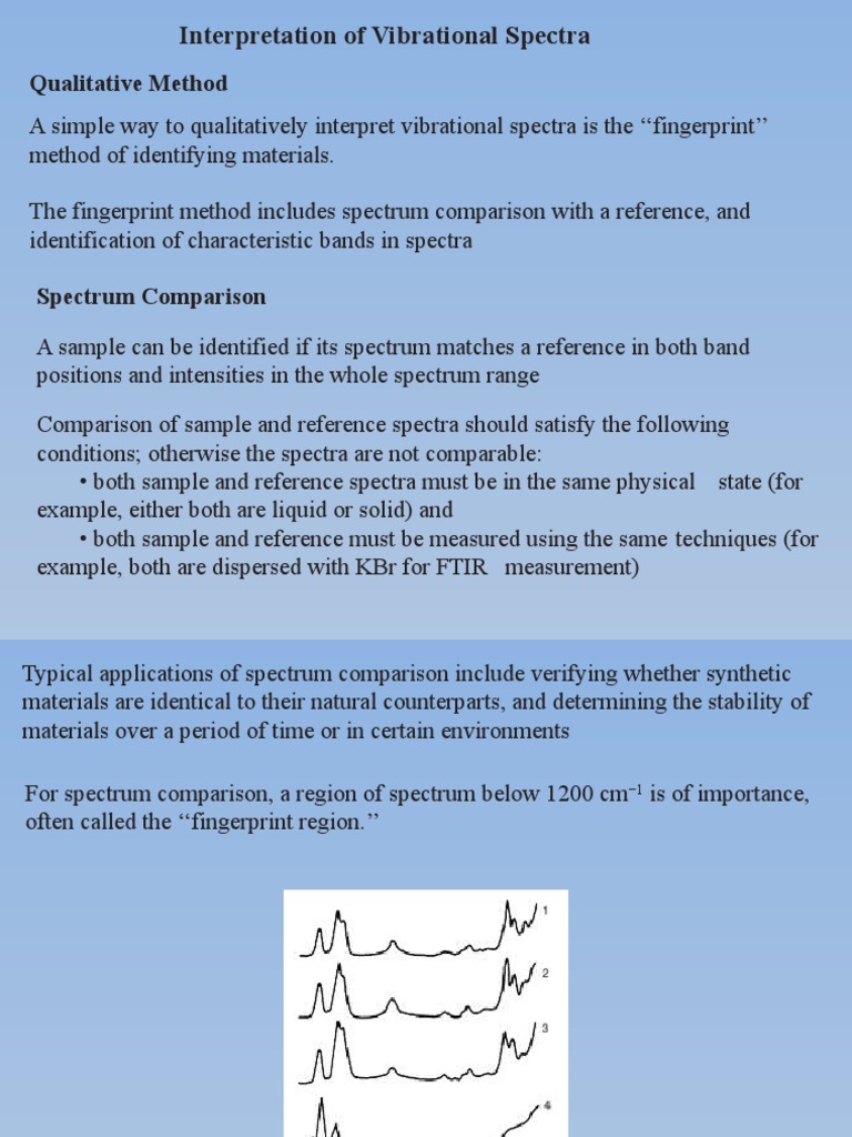 Qualitative and Quantitative Vibrational Analysis | PDF | Infrared ...