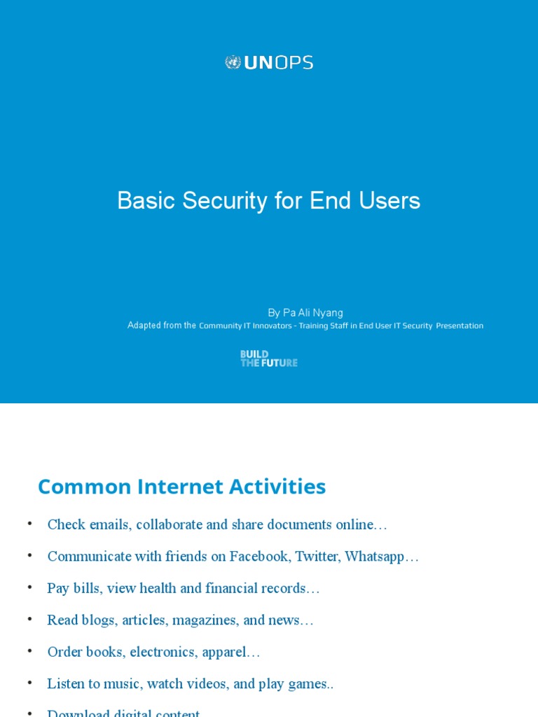 Basic Security For End Users | PDF | Password | Computer Security