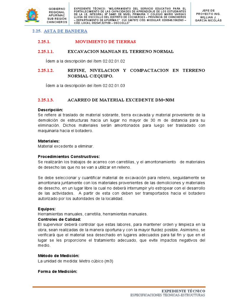 Partes y Estructura del Asta de Bandera | PDF | Hormigón | Acero