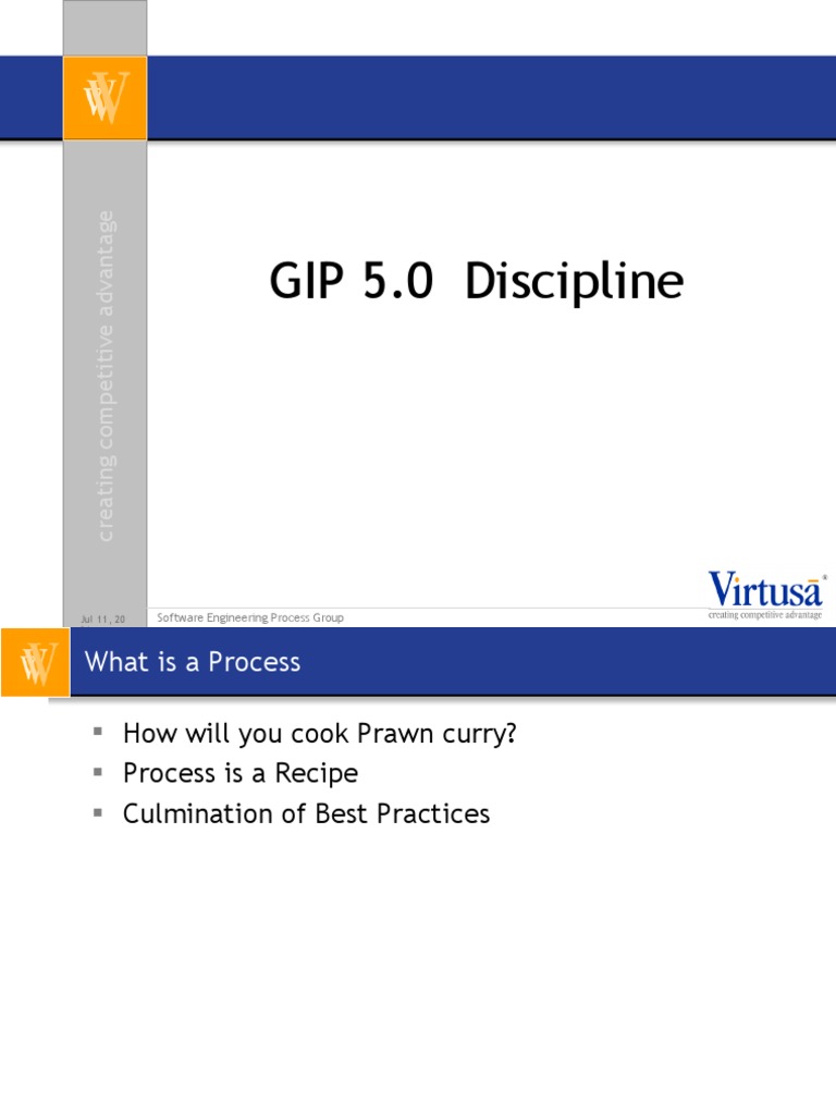 GIP 5.0 Discipline: Software Engineering Process Group | PDF | Innovation | Project Management