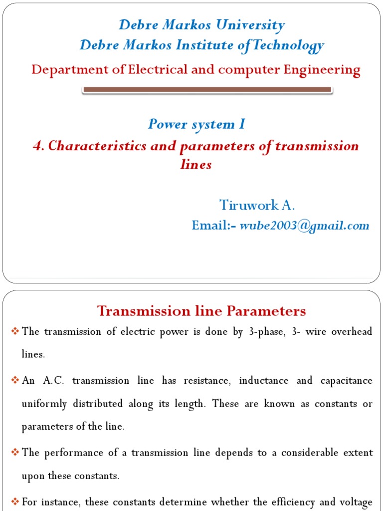 Debre Markos University Debre Markos Institute of Technology | PDF | Inductance | Electrical ...