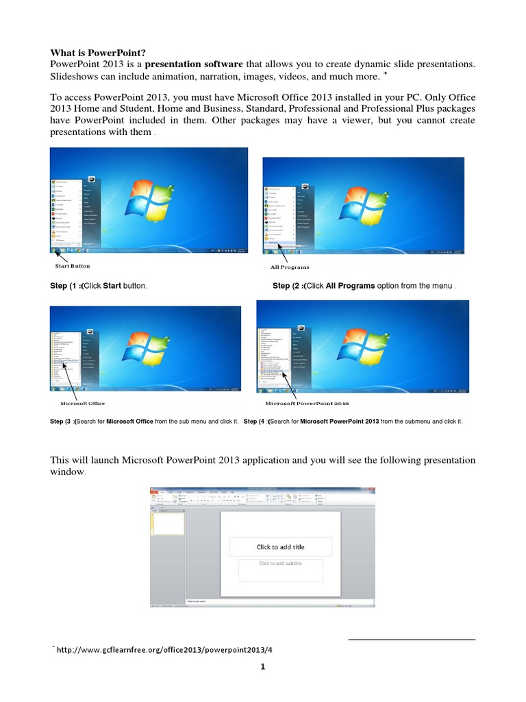 Ch.03 MS Office PowerPoint 2013 | PDF | Microsoft Power Point | Page Layout