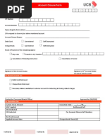 OCBC Account Closure Form | PDF | Banks | Debit Card