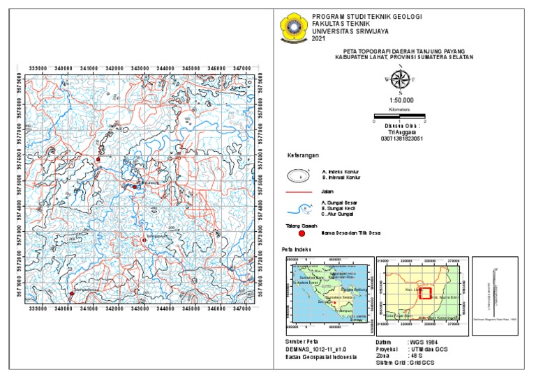 Peta Topografi Tanjung Payang Lahat | PDF