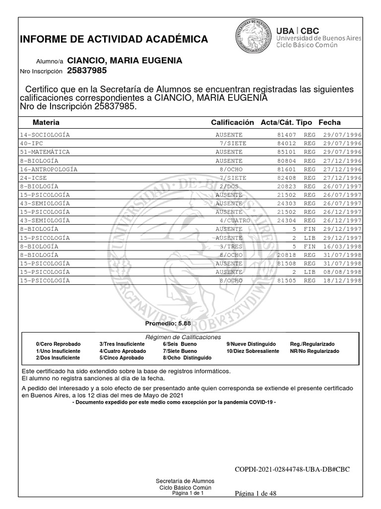Ciancio Maria Eugenia | PDF | Biología Celular) | Mitosis