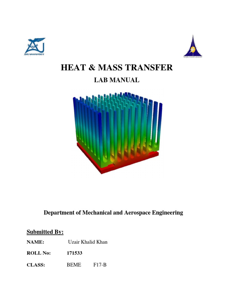 HMT Lab Manual | PDF | Thermal Conduction | Heat Transfer
