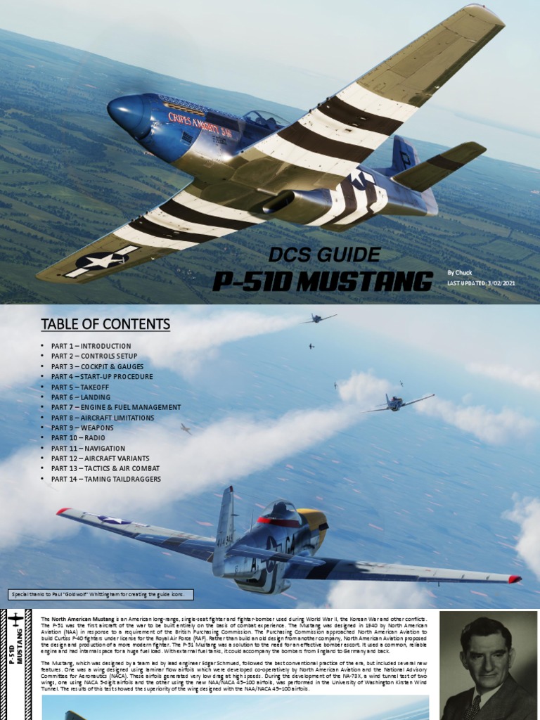 DCS P-51D Mustang Guide | PDF | North American P 51 Mustang | Aircraft