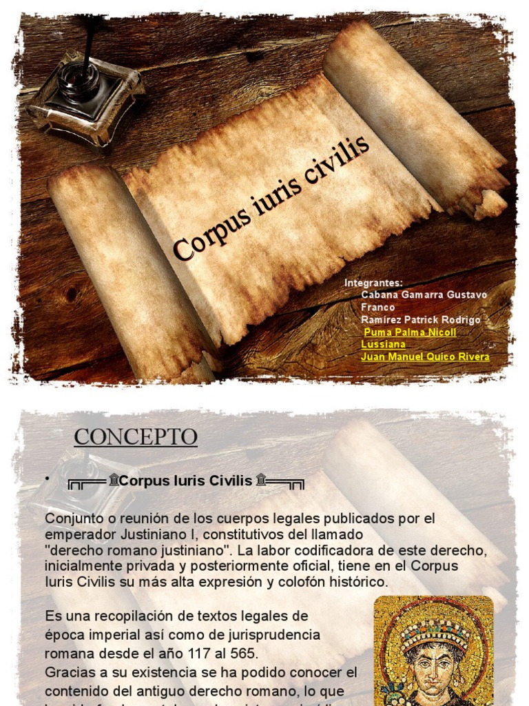 Corpus Iuris Civilis | Descargar gratis PDF | Justiniano I | imperio Romano