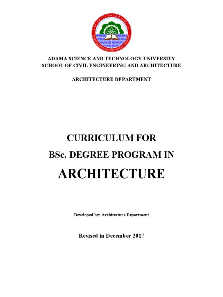 Architecture Curriculum Revised December 2017 | PDF | Design | Curriculum