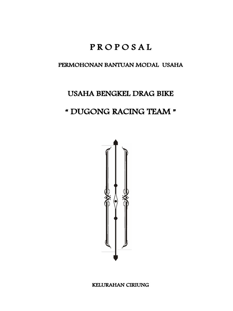 Proposal Permohonan Bantuan Dana Modal Usaha | PDF