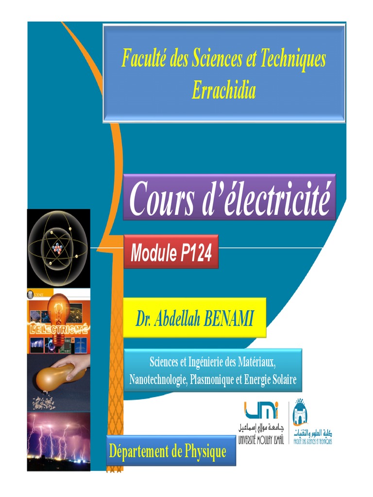 Cours d'Électricité - Module P124 | PDF | Charge électrique | Champ ...