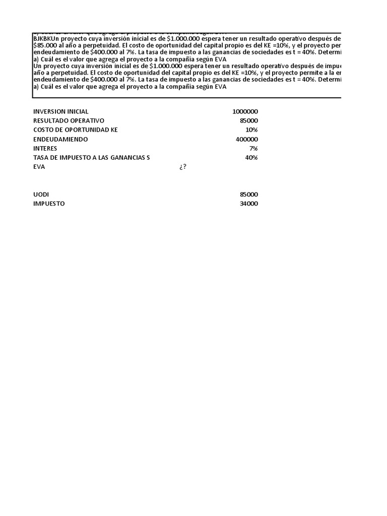 EVA | PDF | Negocios | Finanzas y dinero