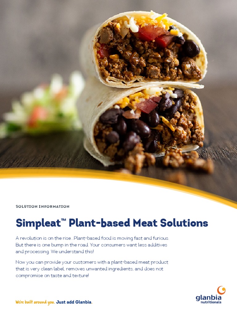 Simpleat Plant-Based Meat Solutions: Solution Information | PDF | Foods ...
