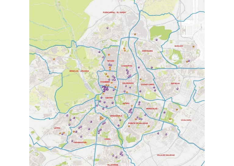 Madrid Neighborhoods Map | PDF