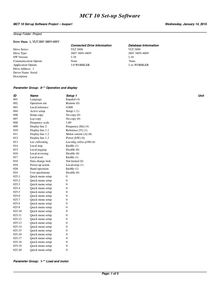 MCT 10 Software Setup Guide | PDF | Electric Motor | Metrology