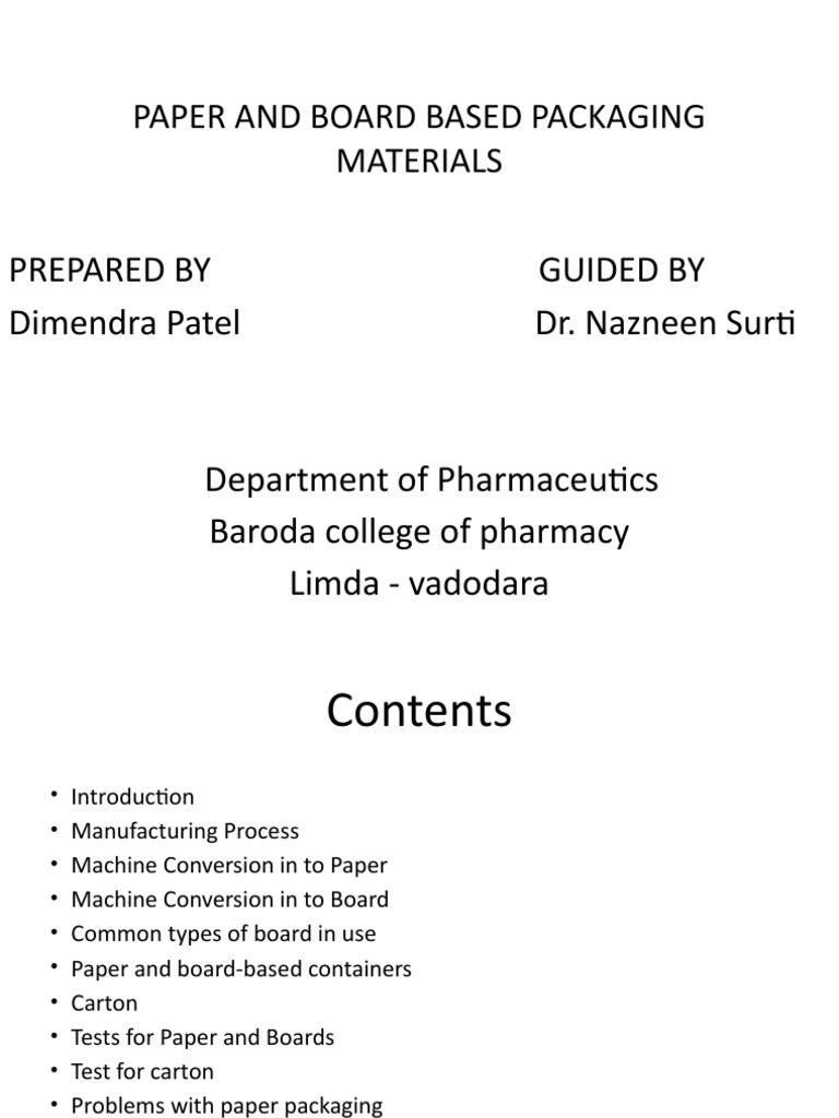 Paper and Board Based Packaging Materials | PDF | Pulp (Paper) | Paperboard