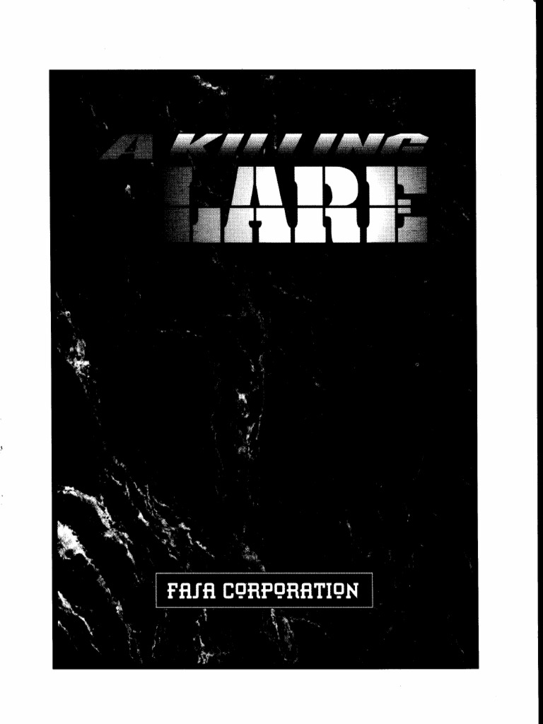 Shadowrun 2e - Adventure - A Killing Glare (FASA7314) | PDF