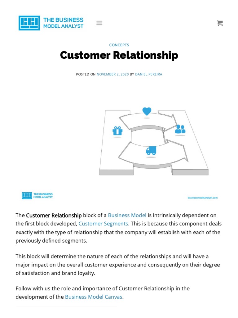 Customer Relationship - Business Model Canvas | PDF | Brand | Search ...