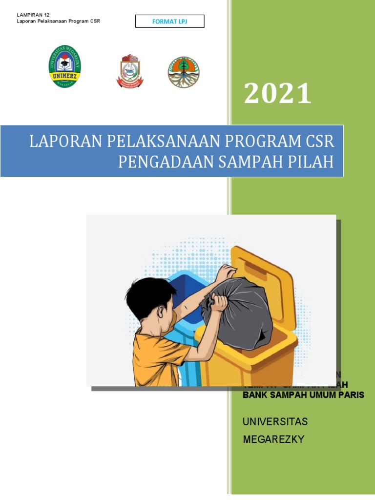 LAMPIRAN 12 - FORMAT SUSUNAN LAP. PELAKSANAAN PROGRAM CSR MR | PDF